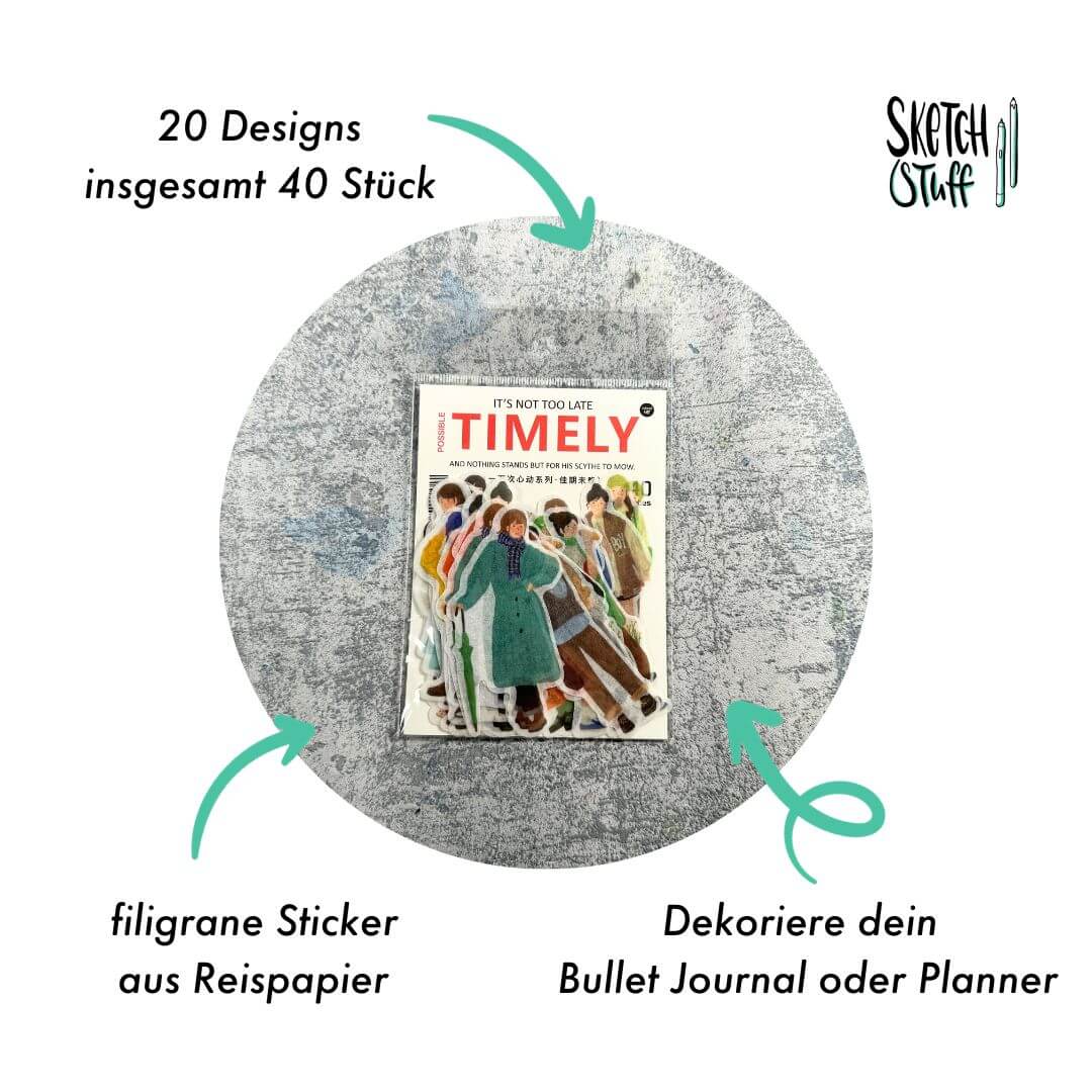 Washi Sticker TIMELY | Sketch-Stuff