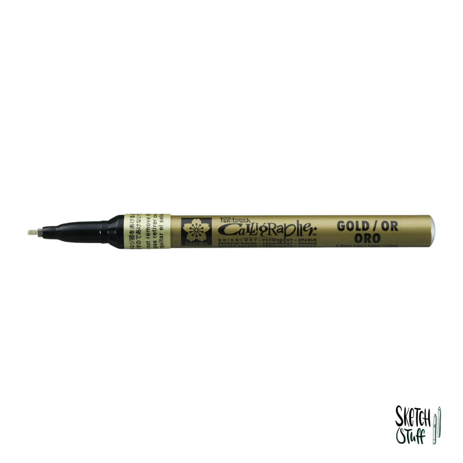 Sakura Pen-touch calligrapher fine Gold | Sketch-Stuff