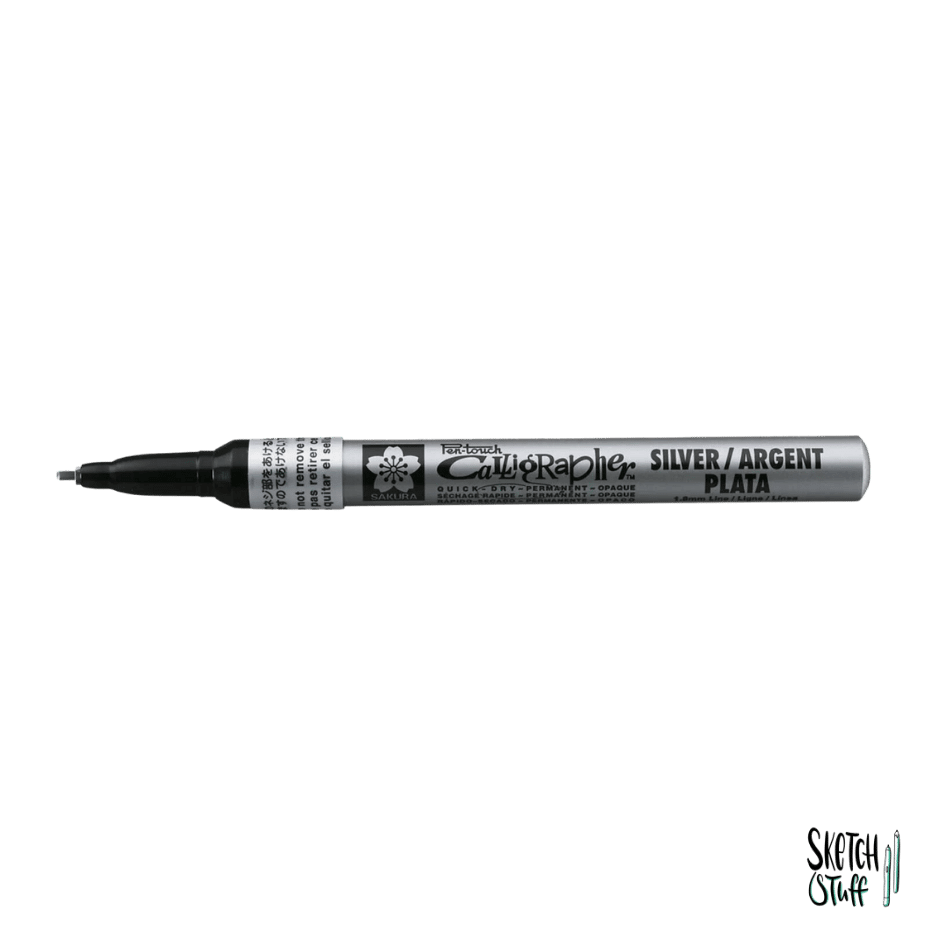 Sakura Pen touch calligrapher fine Silver | Sketch-Stuff