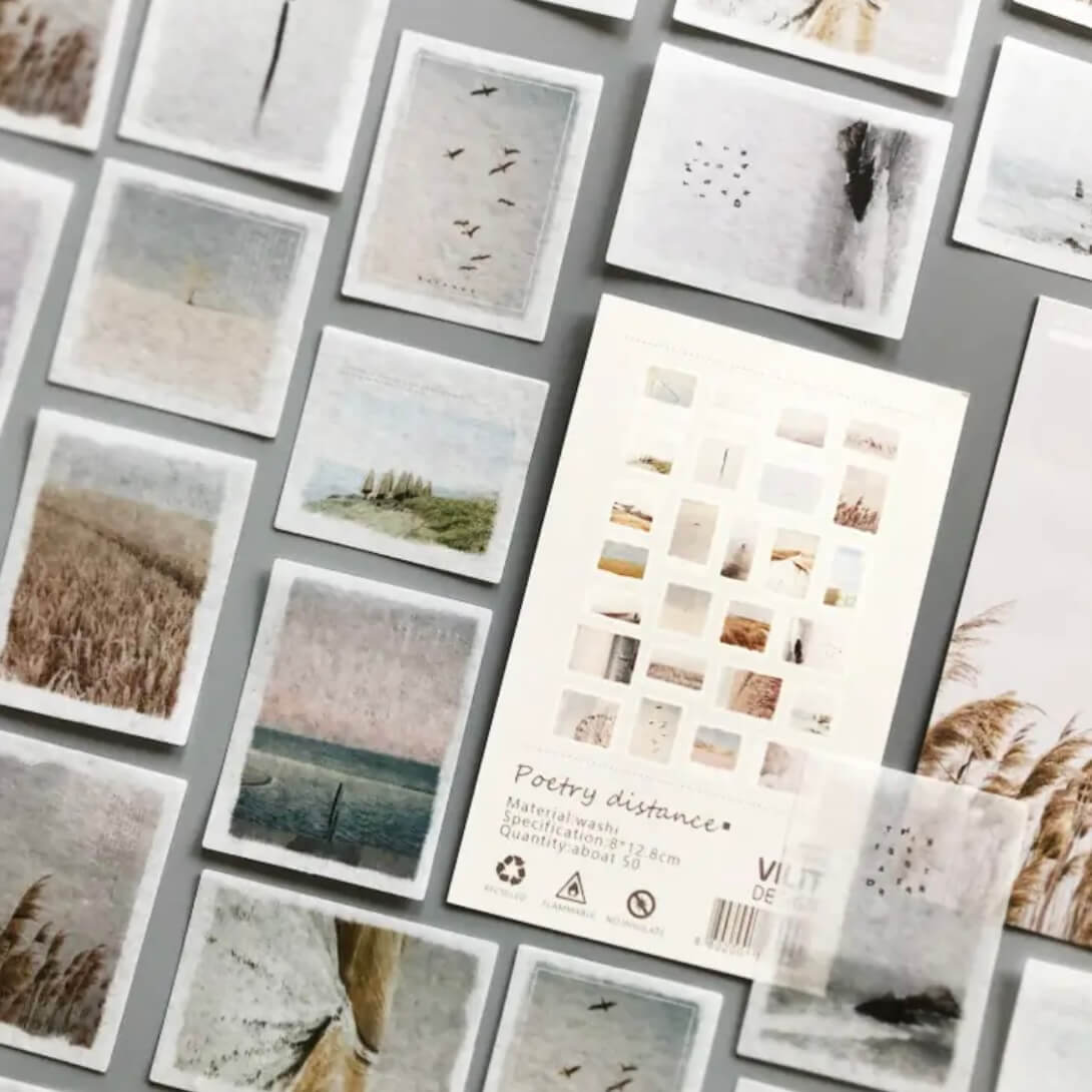 Washi Sticker "poetry distance" | Sketch-Stuff